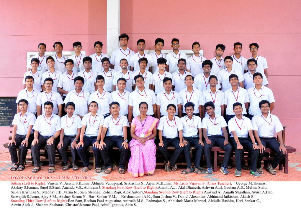 Outgoing Batches || Loyola School CBSE TVM